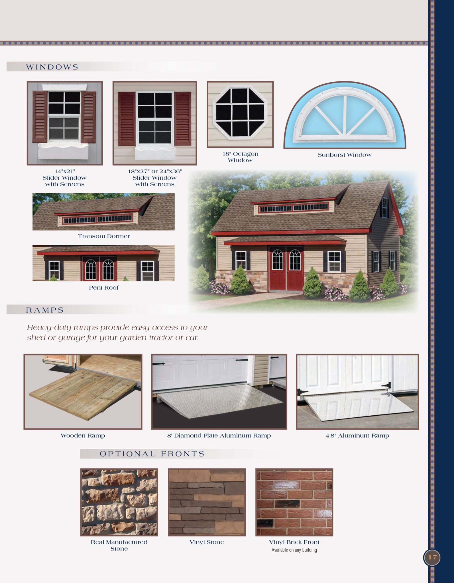 Shed Accessories For Pre-Built Sheds - Custom Shed Options