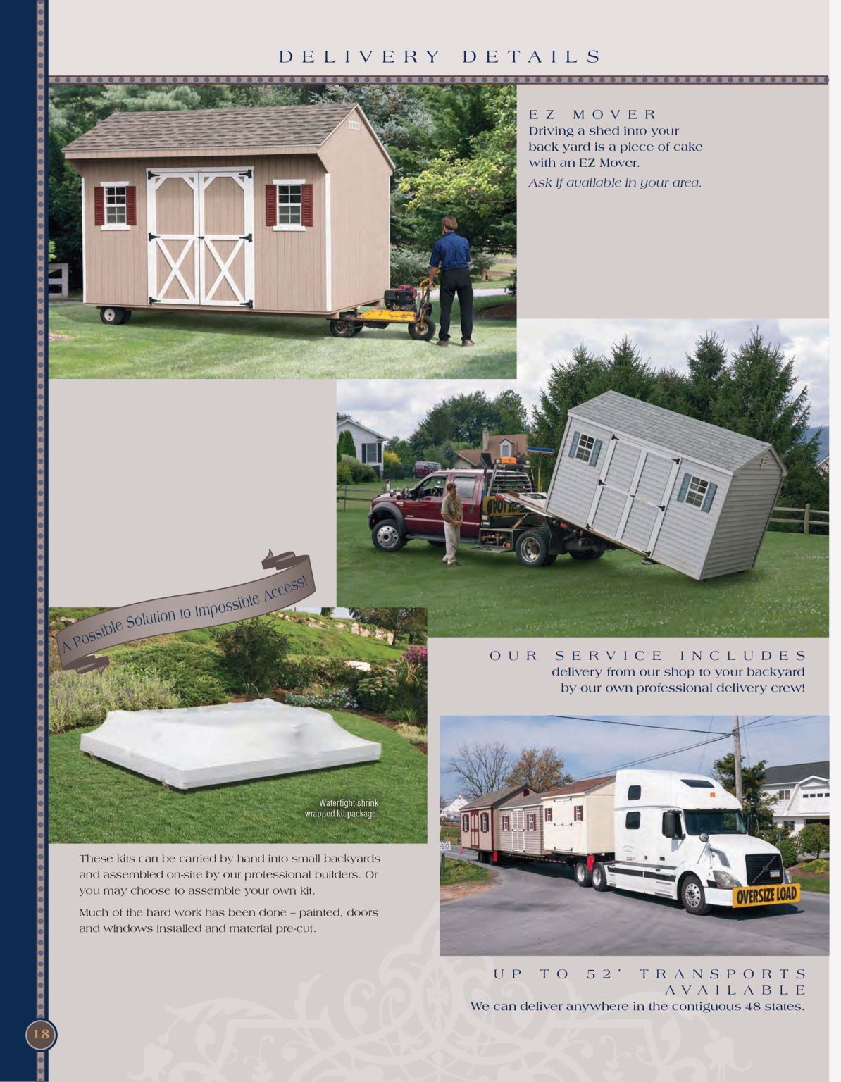 Shed Accessories For Pre-Built Sheds - Custom Shed Options